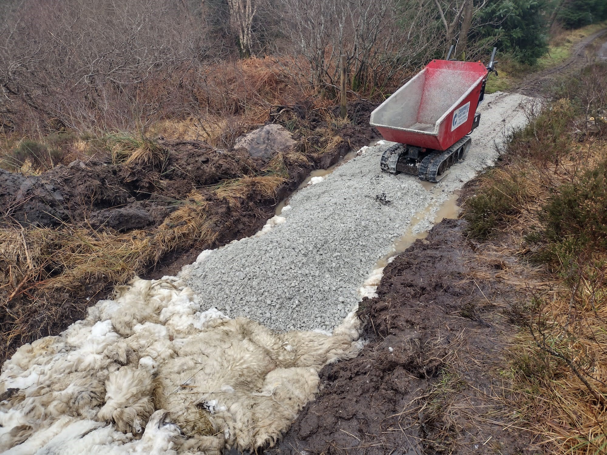 Floating path trial on Skye